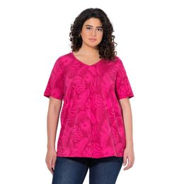 Ulla Popken Shirt in beere | Gr.: 58-60