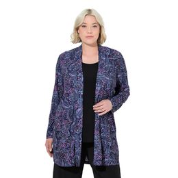 Ulla Popken Shirtjacke in schwarz | Gr.: 62/64