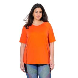 Ulla Popken Shirt in orangerot | Gr.: 54-56