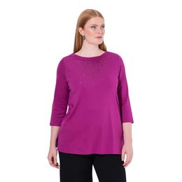 Ulla Popken Shirt in beere | Gr.: 42-44