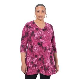 Ulla Popken Longshirt in schwarz | Gr.: 62/64