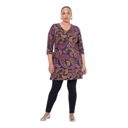 Ulla Popken Longshirt in schwarz | Gr.: 66-68