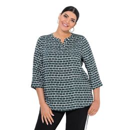 Ulla Popken Bluse in tannengr&uuml;n | Gr.: 58-60