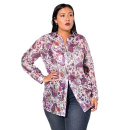 Studio Untold Bluse in dunkelmagenta | Gr.: 46-48