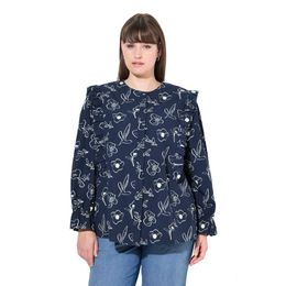 Ulla Popken Bluse in marine | Gr.: 42-44