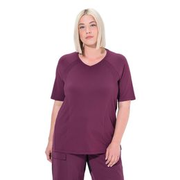 Ulla Popken Shirt in dunkle kirsche | Gr.: 50-52