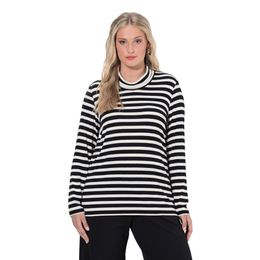 Ulla Popken Longsleeve in schwarz | Gr.: 58-60