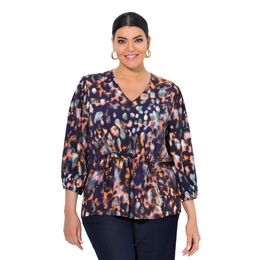 Ulla Popken Bluse in marine | Gr.: 46-48