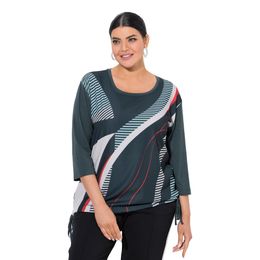 Ulla Popken Shirt in tannengr&uuml;n | Gr.: 42-44