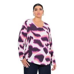 Ulla Popken Bluse in dunkle pflaume | Gr.: 62/64