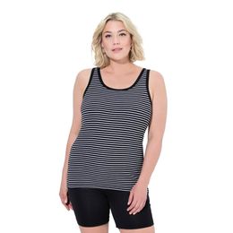 Ulla Popken Strick-Top in schwarz | Gr.: 50-52