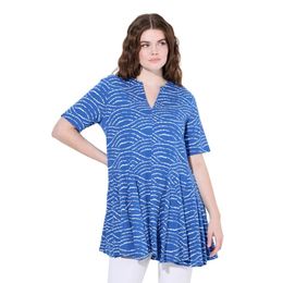 Ulla Popken Shirt in kornblumenblau | Gr.: 50-52