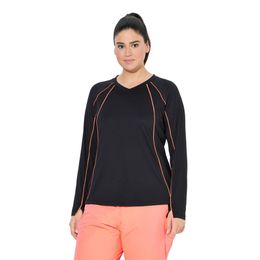 Ulla Popken Shirt in schwarz | Gr.: 58-60