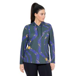 Ulla Popken Langarmshirt in sumpfgr&uuml;n | Gr.: 42-44