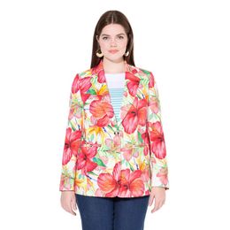 Ulla Popken Blazer in mohnrot | Gr.: 56 - Normalgr&ouml;&szlig;e