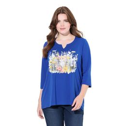 Ulla Popken Shirt in royalblau | Gr.: 46-48