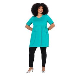Ulla Popken Longshirt in dunkles mint | Gr.: 58-60
