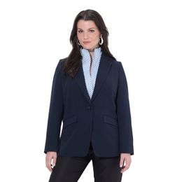 Ulla Popken Blazer in dunkles marine | Gr.: 46 - Normalgr&ouml;&szlig;e