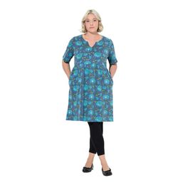 Ulla Popken Midikleid in dunkles t&uuml;rkis | Gr.: 54-56