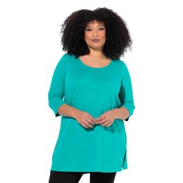 Ulla Popken Longshirt in dunkles mint | Gr.: 58-60