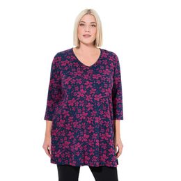 Ulla Popken Longshirt in marine | Gr.: 58-60
