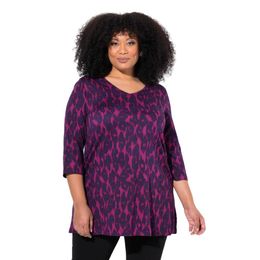Ulla Popken Longshirt in schwarz | Gr.: 50-52
