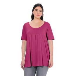 Ulla Popken Shirt in klassisch dunkle beere | Gr.: 50-52