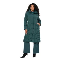 Ulla Popken Mantel in tief gr&uuml;n | Gr.: 46-48