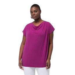 Ulla Popken Shirt in magenta | Gr.: 42-44
