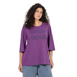 Ulla Popken Shirt in aubergine | Gr.: 46-48