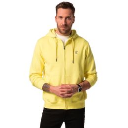 JP1880 Sweatjacke in zitronengelb | Gr.: 4XL