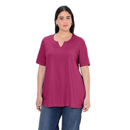 Ulla Popken Shirt in magnolienrot | Gr.: 50-52
