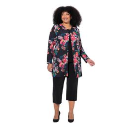 Ulla Popken Longshirt in schwarz | Gr.: 62/64