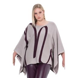Ulla Popken Pullover in graubeige | Gr.: onesize