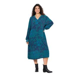 Ulla Popken Kleid in nachtgr&uuml;n | Gr.: 50-52