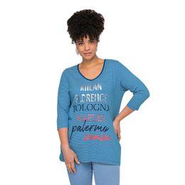 MIAMODA Longsleeve in azurblau | Gr.: 44