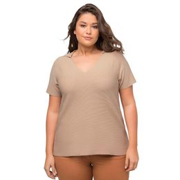 Ulla Popken Pullover in beige | Gr.: 46-48