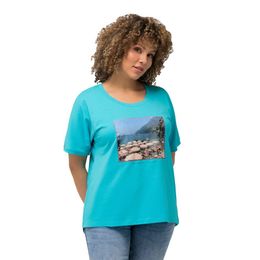 Ulla Popken Shirt in tiefes aqua | Gr.: 50-52