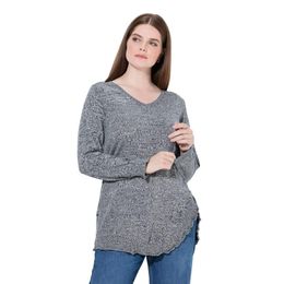 Ulla Popken Pullover in marine | Gr.: 50-52