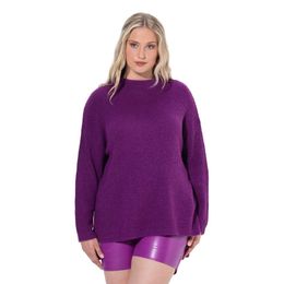 Ulla Popken Oversized-Pullover in brombeere | Gr.: 58-60