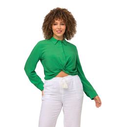 Ulla Popken Hemdbluse in grasgr&uuml;n | Gr.: 50-52