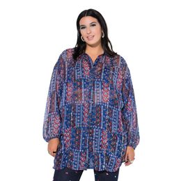 Studio Untold Bluse in navy | Gr.: 50-52