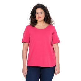 Ulla Popken Shirt in dunkel rosa | Gr.: 42-44