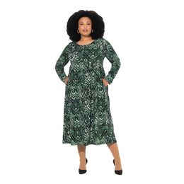 Ulla Popken Kleid in gr&uuml;n | Gr.: 50-52