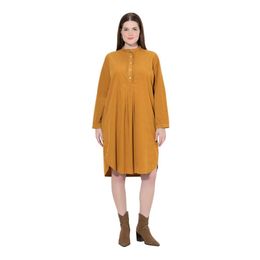 Ulla Popken Midikleid in goldbraun | Gr.: 52 - Normalgr&ouml;&szlig;e
