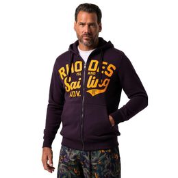 JP1880 Sweatjacke in dunkel violett | Gr.: L