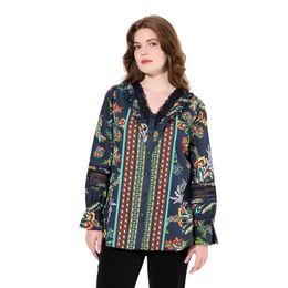 Ulla Popken Bluse in marine | Gr.: 50-52
