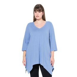 Ulla Popken Shirt in kornblumenblau | Gr.: 54-56