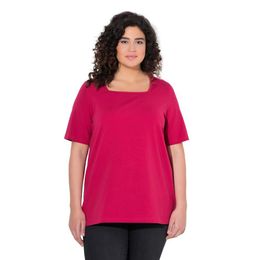 Ulla Popken Shirt in dunkle himbeere | Gr.: 46-48