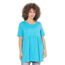 Ulla Popken Longshirt in tiefes aqua | Gr.: 46-48